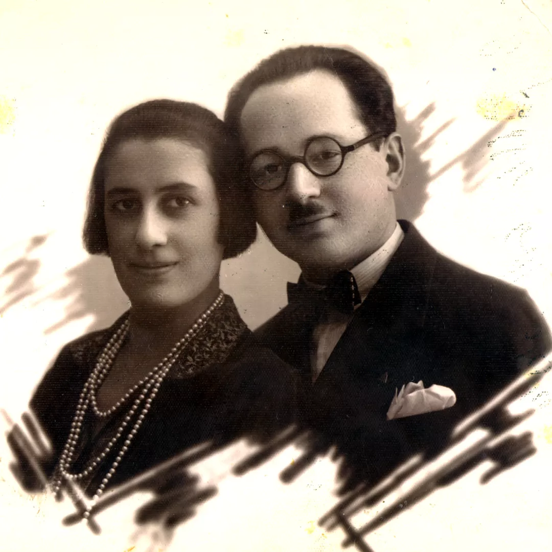 Hilna Frenkel with her husband Lazar Frenkel | Centropa