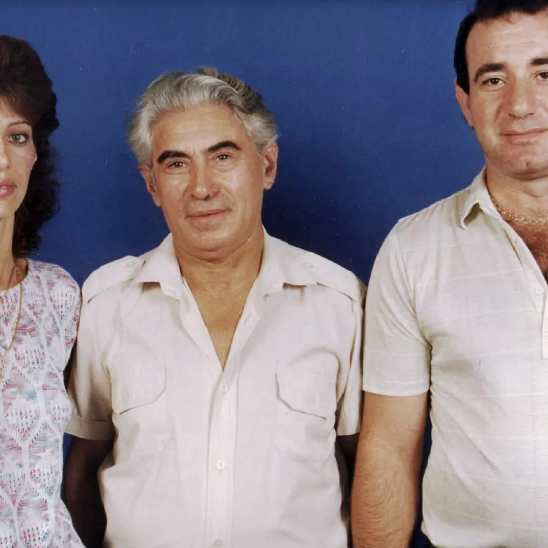 Ignac Neubauer with his niece Erika and her husband Grigoriy Goldman ...