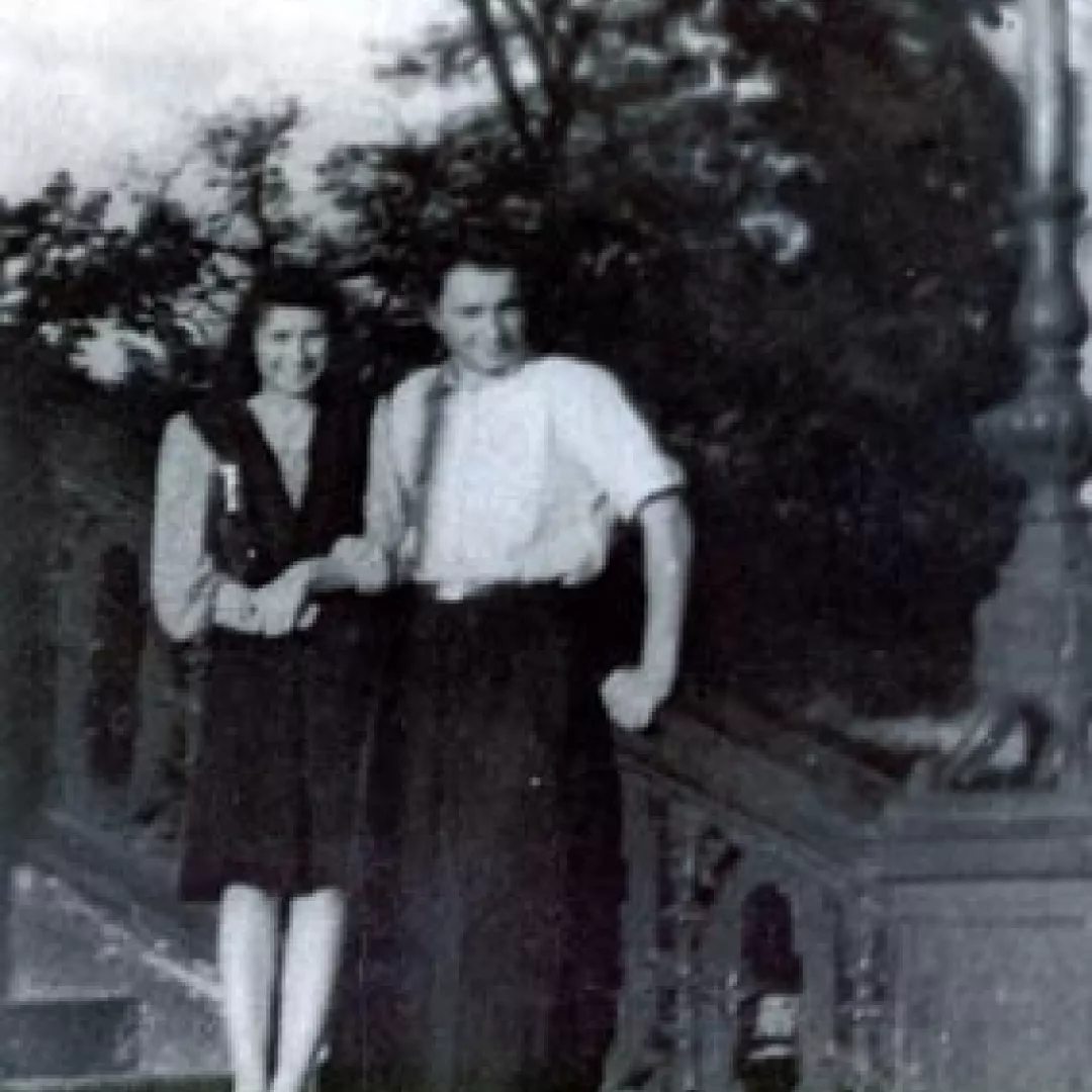 Lidia Lieberman and her future second husband Naum Balan | Centropa